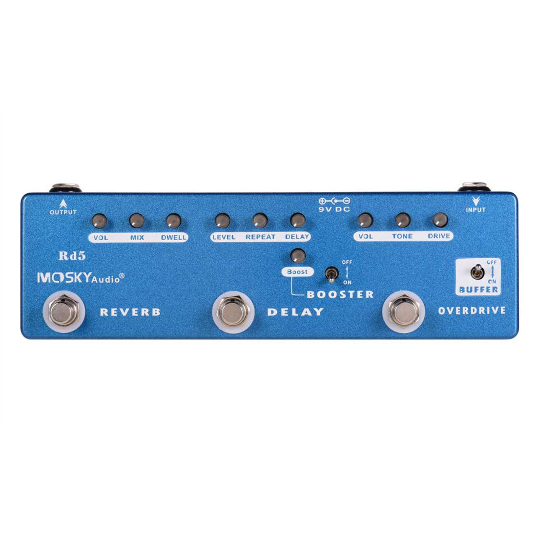 Sale | MOSKY RD5 5-in-1 Guitar Multi-Effects Pedal Reverb + Delay ...