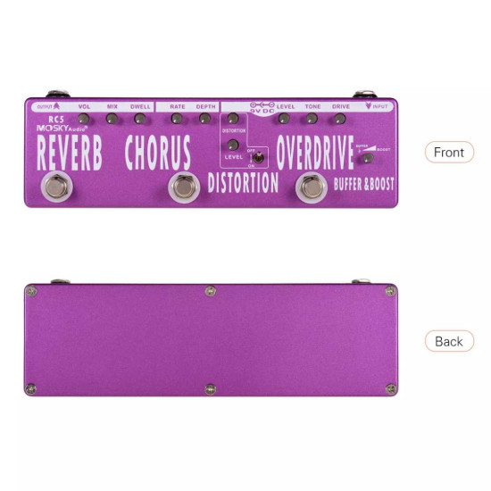 Guitar Effects Pedal Mosky Multi-Effect Guitar Pedal - Chorus, Comp ...