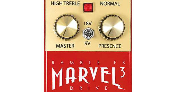 Sale | Ramble FX Marvel Drive V3 Overdrive Effects Pedal - Red ...