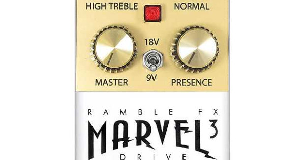 Sale | Ramble FX Marvel Drive V3 Overdrive Effects Pedal - White ...